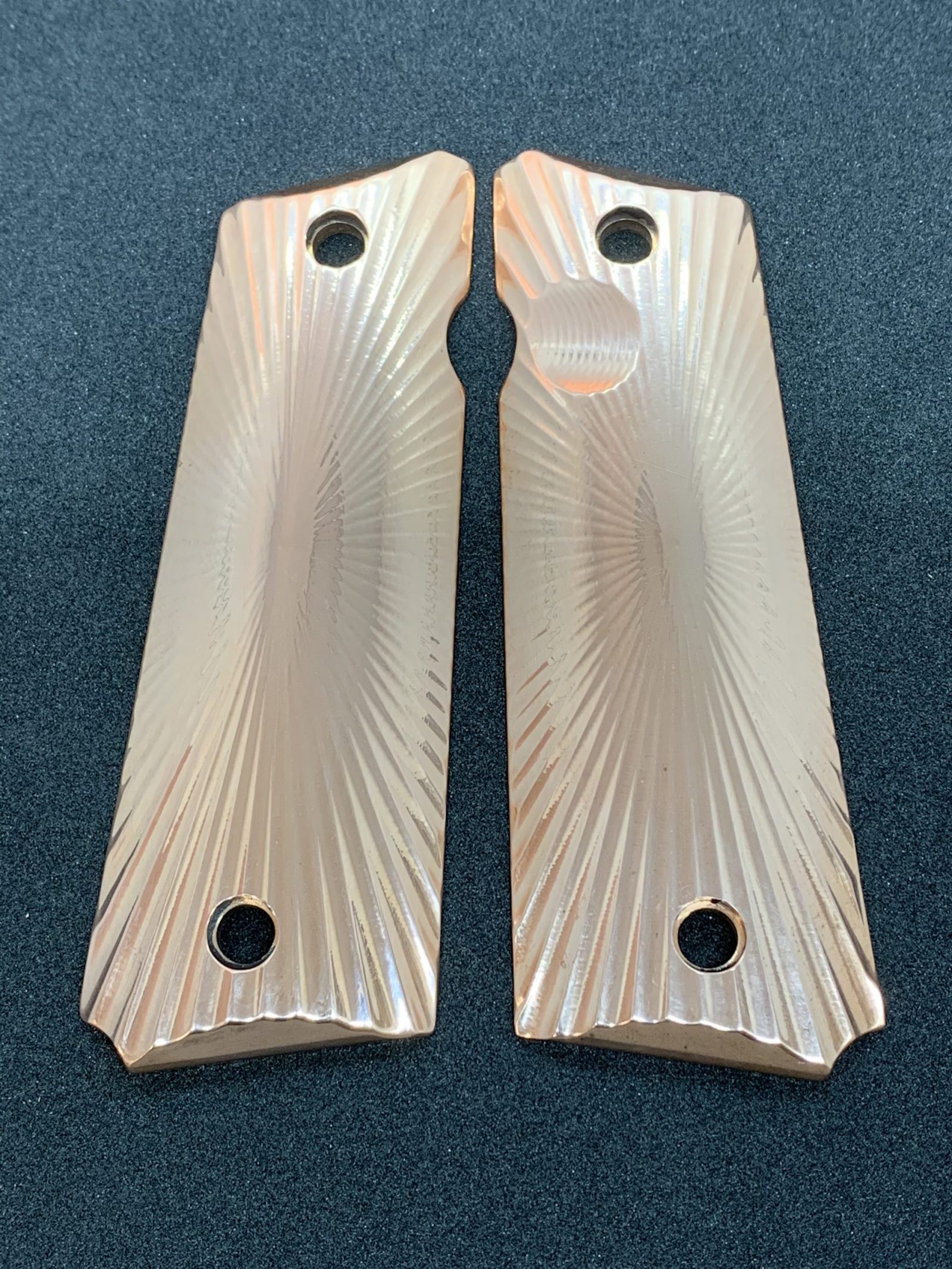 Titanium 1911 Pistol Grips - MIRROR Starburst